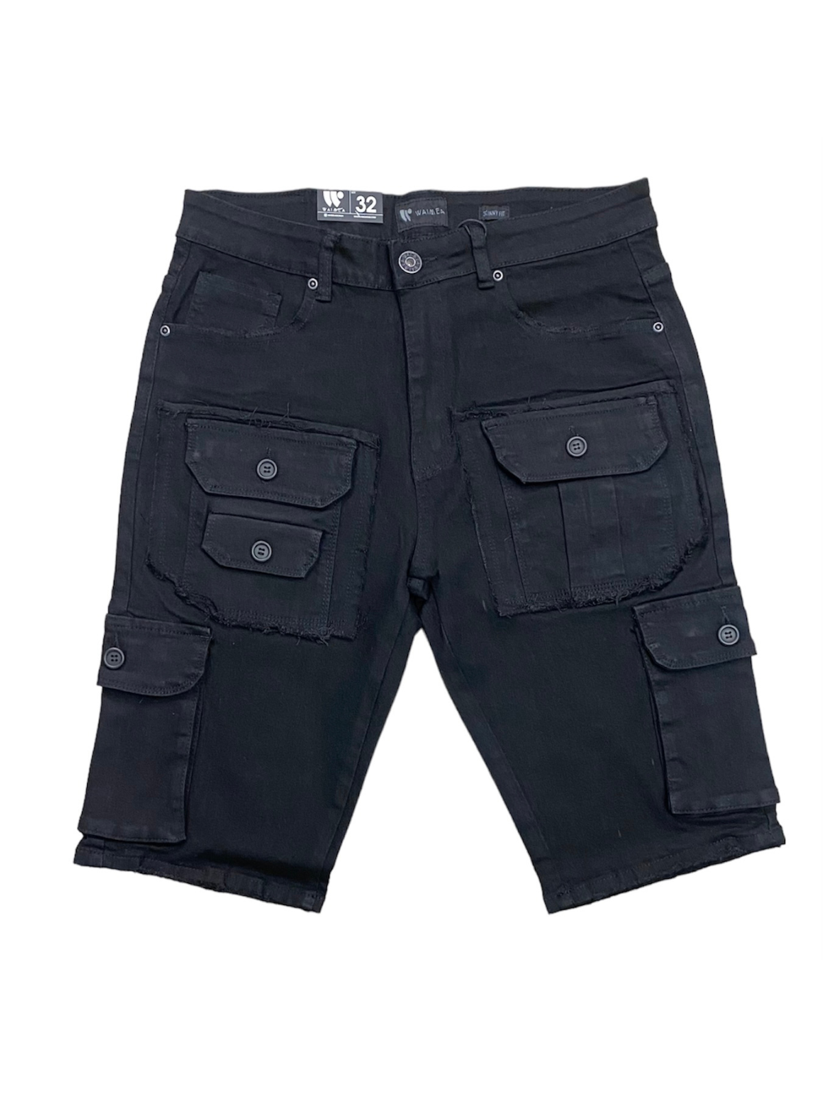 Waimea Men's Jet Black Multi-Pocket Cargo Shorts – Waimea Online